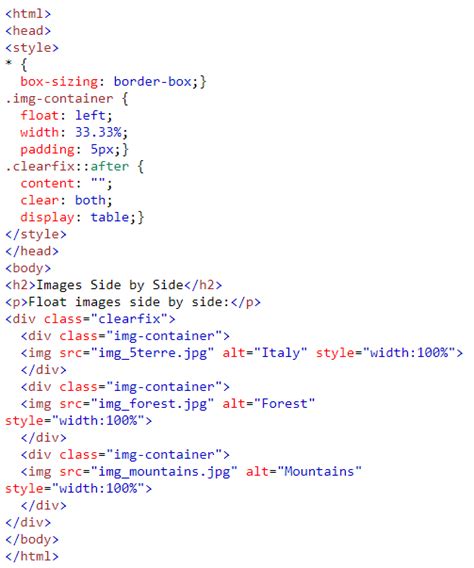 ویژگی Float و Clear در Css آتریا