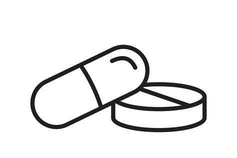 Pill Pharmacy Medicine Icon Health Care Tablet Antibiotic Sign