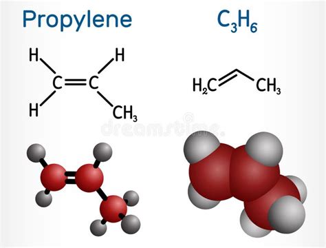 丙烯分子 结构化学公式分子模型 向量例证 插画 包括有 例证 化学 丙烯 图画 结构 分子 239215697