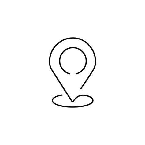 Premium Vector Map Location Pin Pointer One Line Vector Icon