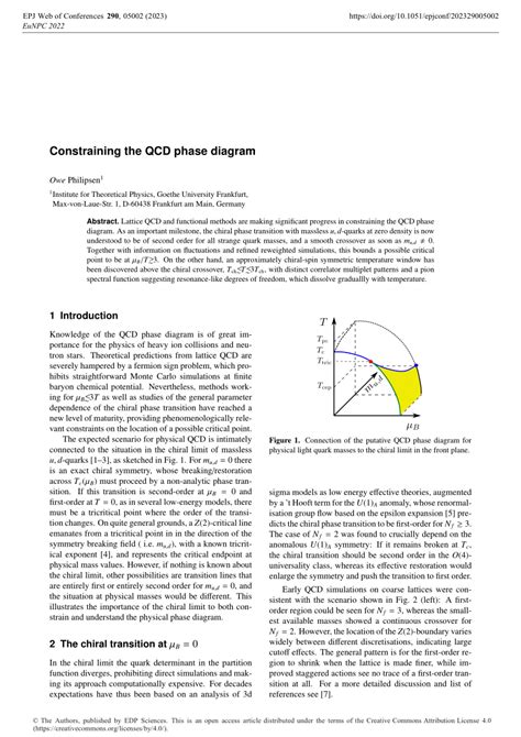 Pdf Constraining The Qcd Phase Diagram