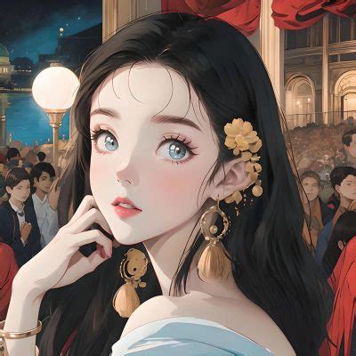 女人高雅温柔头像动漫图片微信头像