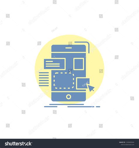 Drag Mobile Design Ui Ux Glyph Stock Vector Royalty Free 1249409944 Shutterstock