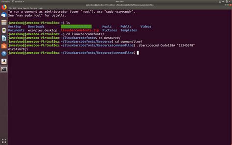 Generating Barcodes With Linux Console Font Encoder Display Barcodes