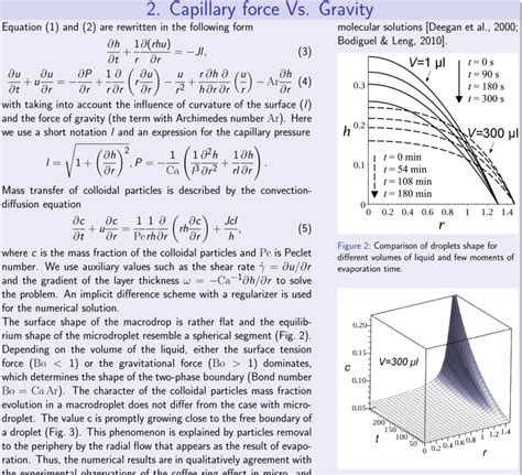 Spatial Temporal Evolution Of Mass Fraction Of The Colloidal Particles