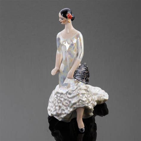 Статуэтка Испанский танец автор О Жникруп фарфор роспись золочение люстр Киевский