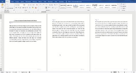 How To Remove Page Break In Word Pickupbrain Be Smart
