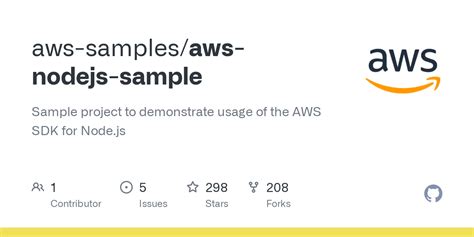 Github Aws Samplesaws Nodejs Sample Sample Project To Demonstrate Usage Of The Aws Sdk For