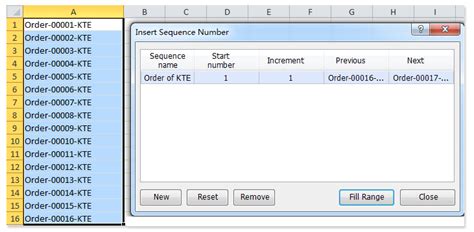 How To Get Sequential Numbers In Excel