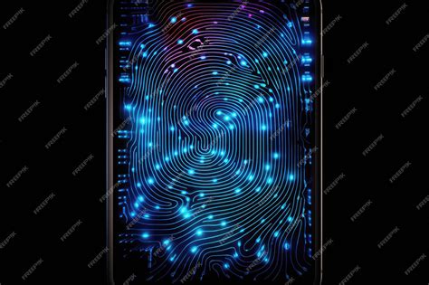 Premium Photo Generated Illustration Concept Of Cyber Security Or Biometrics A Futuristic