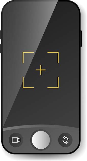 Premium Vector Mobile Operating System Camera Application Interface Template