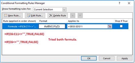 Excel Apply Conditional Formatting On Few Columns Based On Data In One Column Stack Overflow