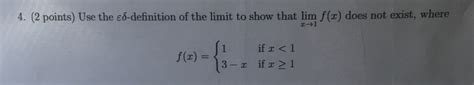 epsilon delta to prove discontinuity am i supposed to prove both left