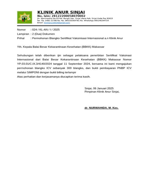 Surat Permohonan Icv Pdf