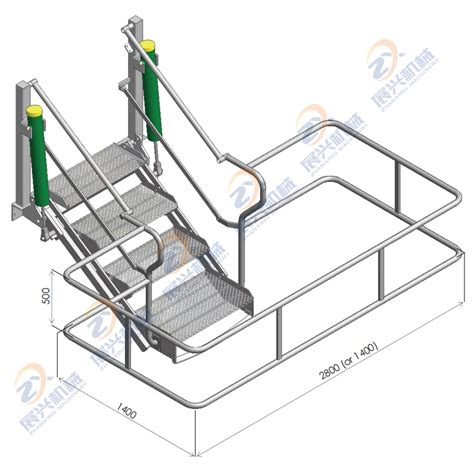 ISO Container Tanker Truck Loading Access Gangway Folding Stairs And Folding Stairway