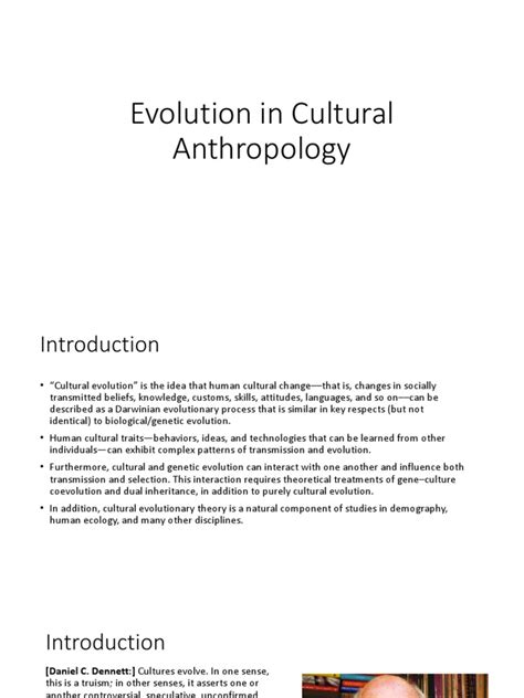 Evolution In Cultural Anthropology Pdf Evolution Evolutionary Biology
