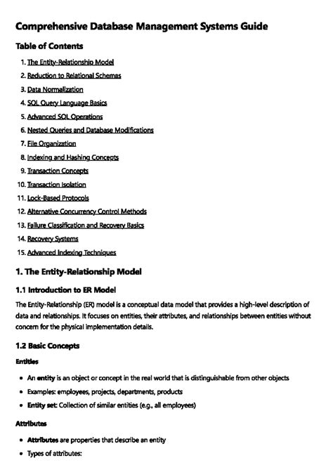 Comprehensive Guide To Database Management Systems Dbms Concepts