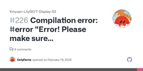 Compilation Error Error Error Please Make Sure Is Selected In