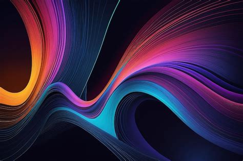 Premium Ai Image Gradient Dynamic Lines Background