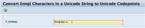 convert emoji characters in unicode string to equi sap community