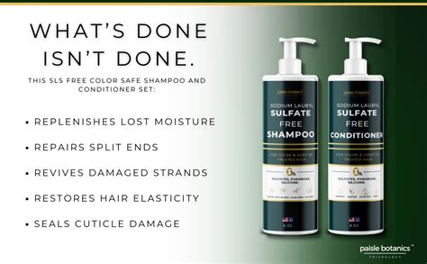 Sodium Lauryl Sulfate Free Shampoo And Conditioner Set For