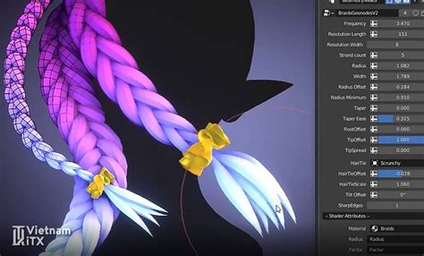 Braids Generator V2 01 Tạo Chi Tiết Tóc Cho Nhân Vật 3d 