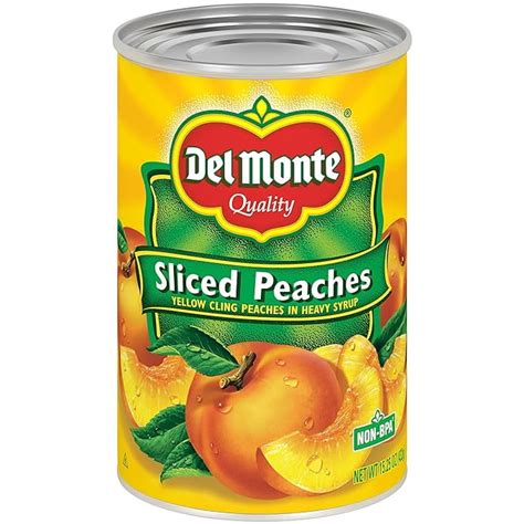 1 Pack Del Monte Yellow Cling Sliced Peaches 1525 Oz