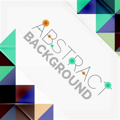 Premium Vector Abstract Geometric Background Modern Overlapping Triangles