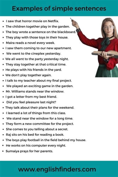 Pin By Rashidah Abdullah On Sentences Simple Sentences Example Of
