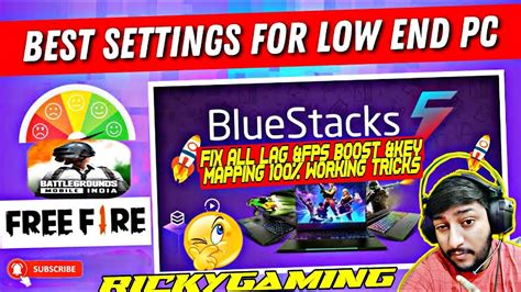 BGMI Bluestacks 5 Lag Fix Best Settings For Bluestacks 5 For Low End PC BGMI FPS BOOST
