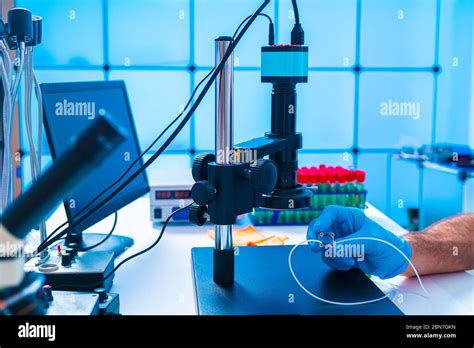 Design Development Lab On Chip Device In Microfluidic Lab Stock Photo Alamy