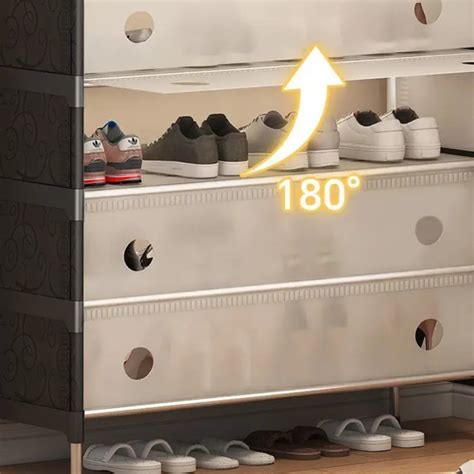 ᐉ Вішалка полиця шафа для взуття Біло чорний 45857 29432 • Краща