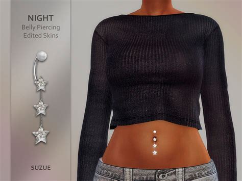 The Sims Resource Night Belly Piercing Edited Skins