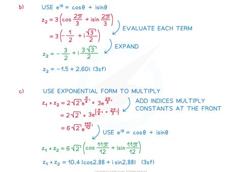 Exponential Form Of Complex Numbers A Level Maths Revision