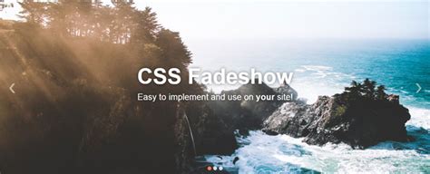 CSS Slideshow Examples That You Can Use In Your Websites Web Development Designing