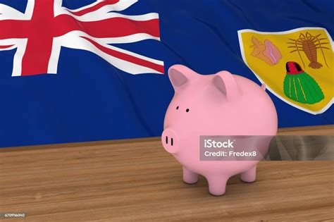 터크스 케이커스 제도 플래그 3d 일러스트 앞의 돼지 저금통 0명에 대한 스톡 벡터 아트 및 기타 이미지 0명 3차원 형태 개념 Istock