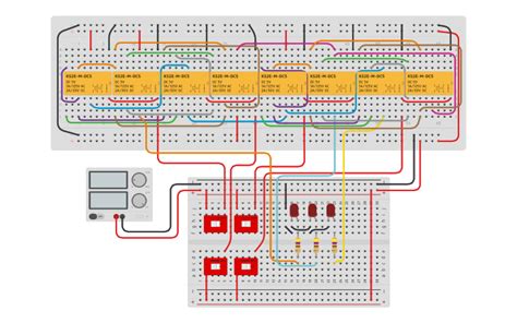 Circuit Design 2 Bit Full Adder Tinkercad