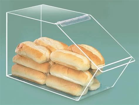 Clear Acrylic Bread Pastry Bakery Display Case Box Bin Buy Clear Acrylic Bread Display
