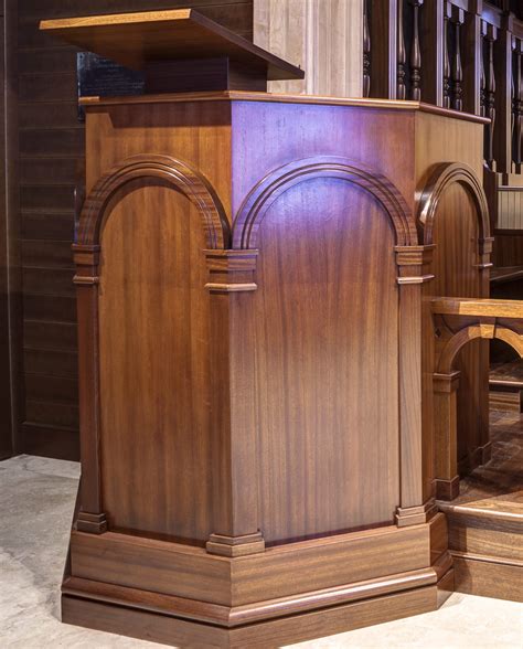 Modern Wood Pulpit