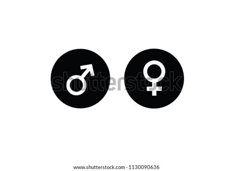 Male Female Wc Sex Stickman Icon Stock Vector Royalty Free 1130090636