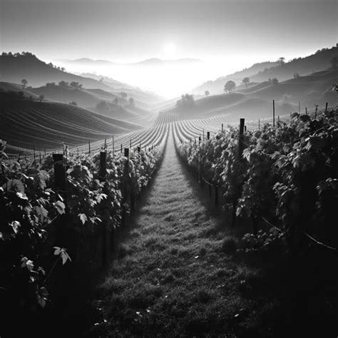Free Misty Vineyard Rows Image Vineyard Winery Vines Download At