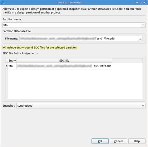 23524 Exporting A Design Partition With Entity Bound Constraints