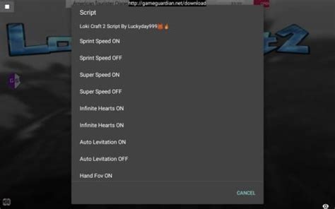 Loki Craft 2 Script LUA Scripts GameGuardian