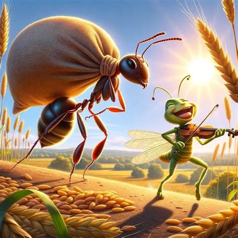 Aesops Fables The Ant And The Grasshopper