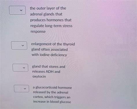 Solved Match Each Item To The Correct Statement Below