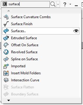 Searching For Commands In Solidworks Hawk Ridge Systems