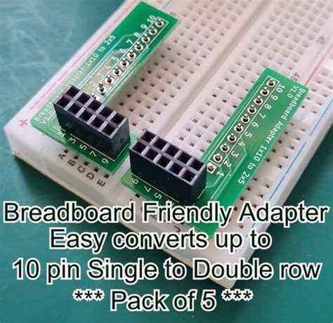 PACK OF 5 Breakout Breadboard Friendly Adapters Right Angle Electronics Kit Shop