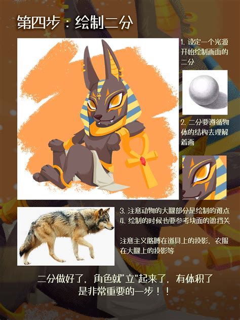 阿努比斯角色设计，原创插画教程天青盐 站酷zcool