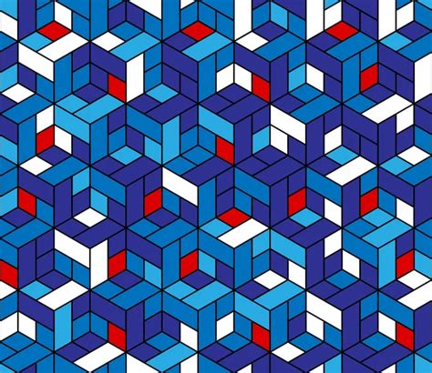 Seamless Geometric Pattern With Cubes Stock Vector Image By ©lazun37