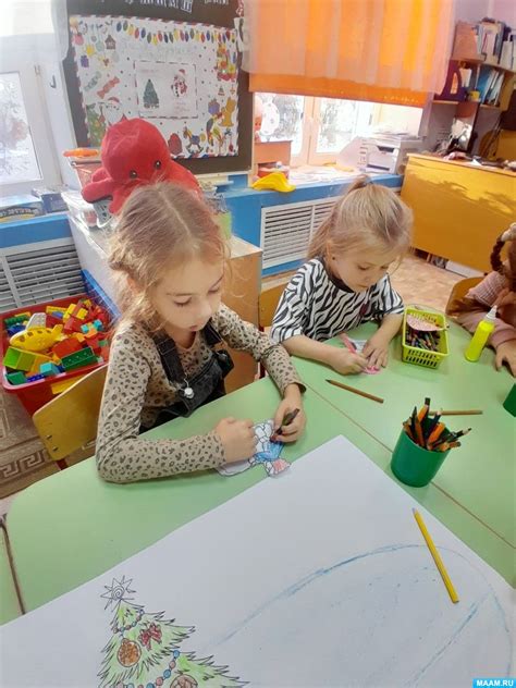 «Зимние забавы Коллективная аппликация в старшей группе 7 фото Воспитателям детских садов